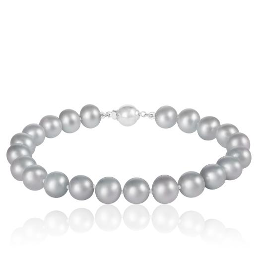 Grey pearl bracelet store