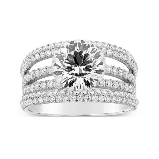 Charmed By Richard Calder Lab Grown 4.27CTW Diamond Ring in 14K White ...